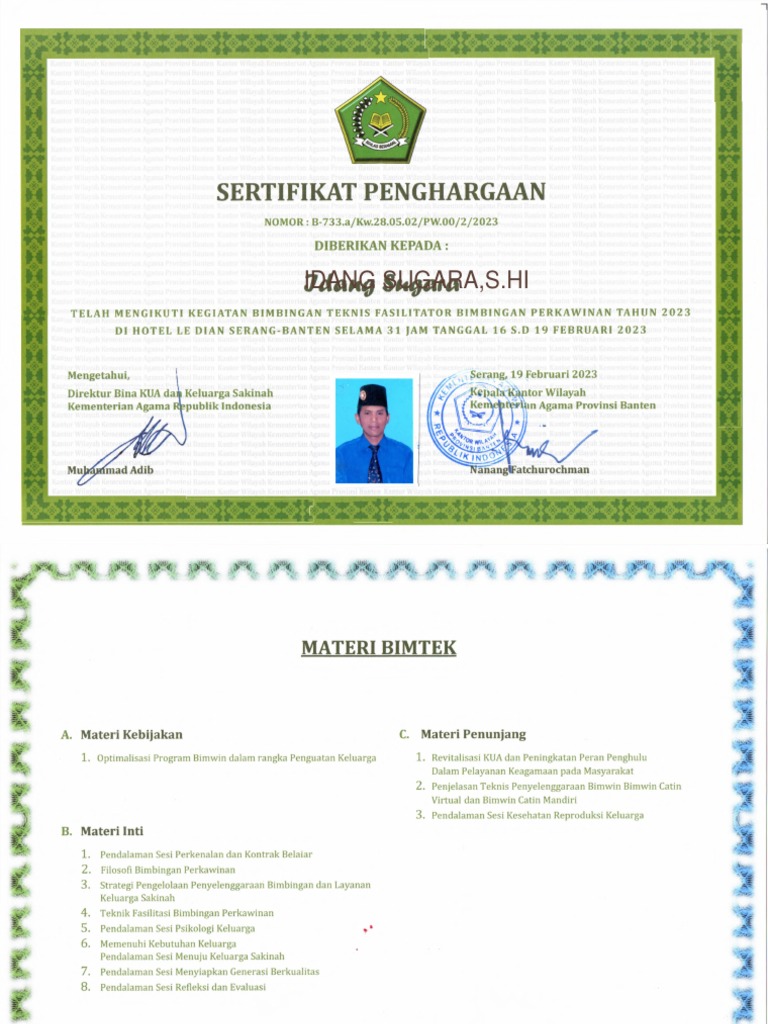 Bimtek BIMWIN A2 | PDF