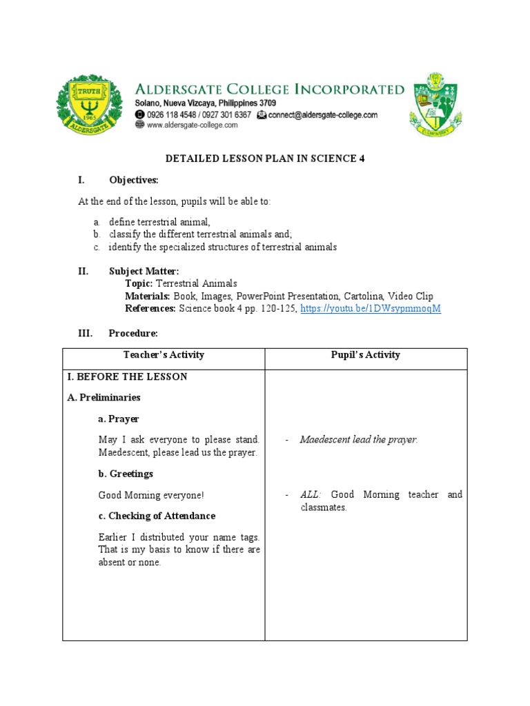 Science LP Final | PDF | Grassland | Teachers