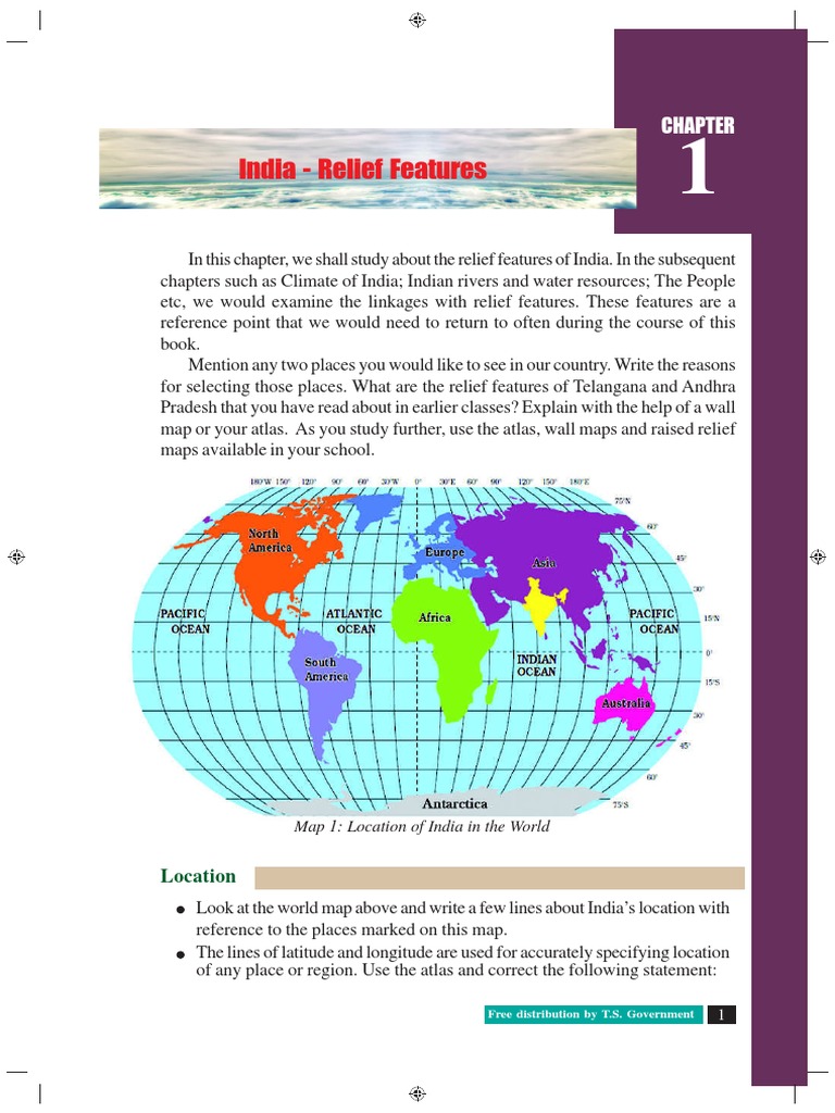 01 India Relief Features 1 | PDF | Himalayas | Indus River