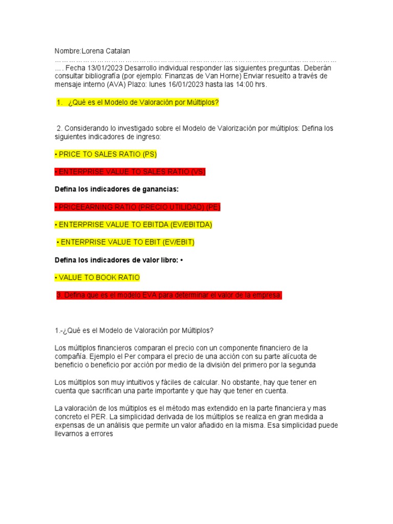 Lorena Trabajo 2 (Recuperado Automáticamente) | Descargar gratis PDF | Compartir (Finanzas ...