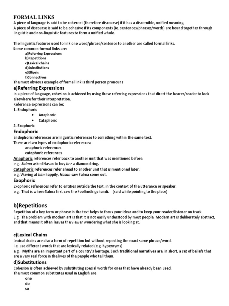 Formal Links | Download Free PDF | Word | Semantics