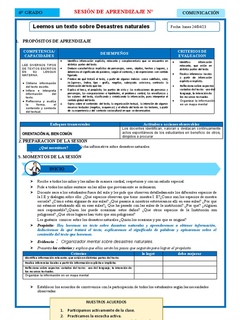 Prevención de Desastres Naturales | PDF | Aprendizaje | Información