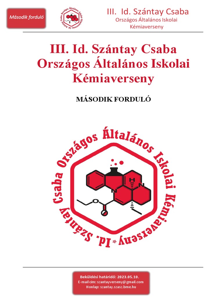 Szántay 2fordulo Feladatsor 2023 | PDF