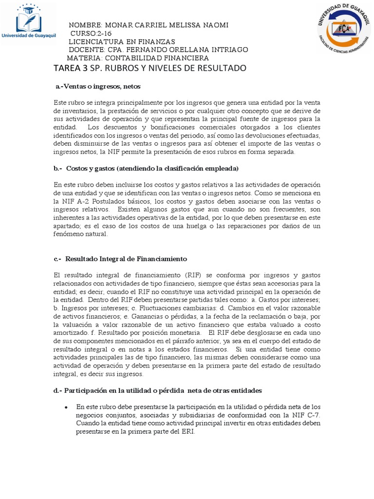 Tarea 3 SP | PDF | Contabilidad | Contabilidad financiera