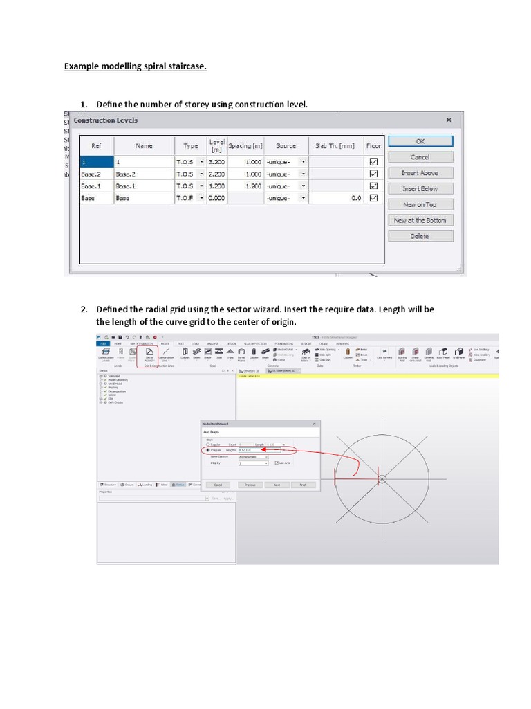 Spiral Staircase Modeling Guide | PDF