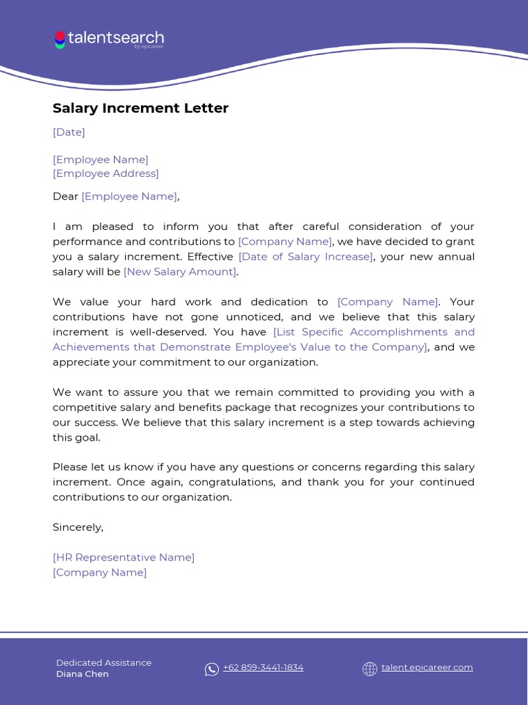 Salary Increment Letter | PDF