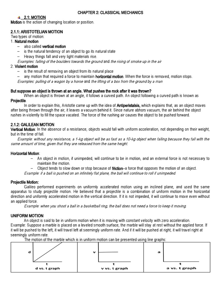 Physical Science Chapter 2 | PDF | Force | Collision