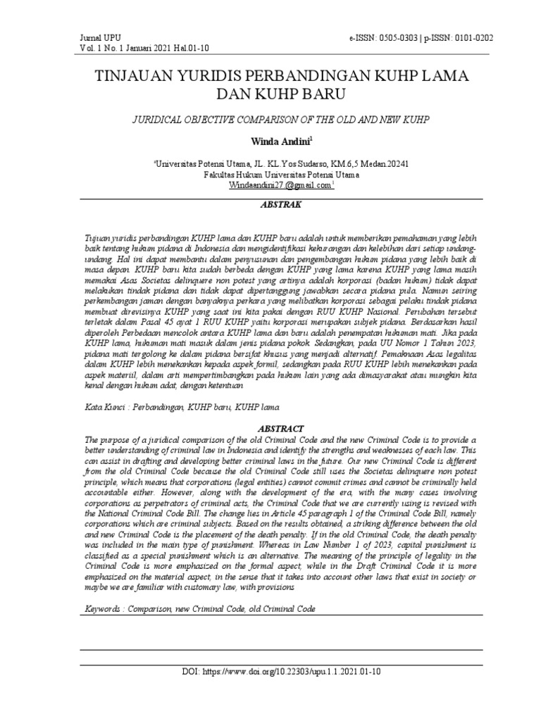 Paper Winda Andini Hukum Pidana | PDF