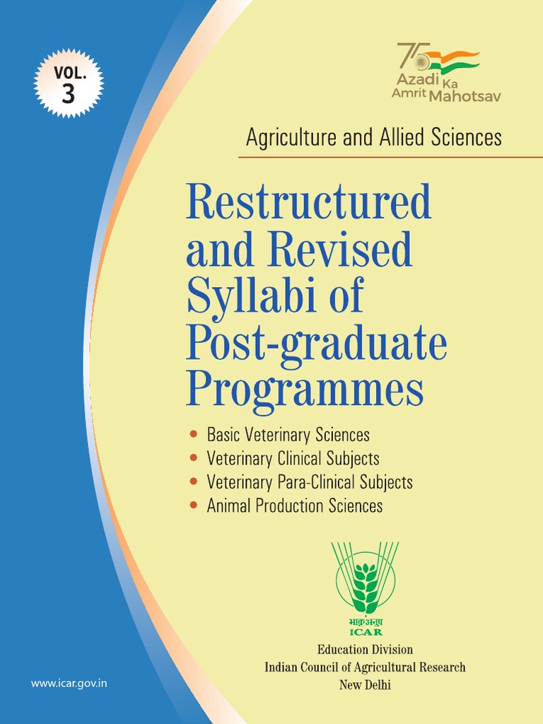 PG Syllabi Vol 03 | PDF | Course Credit | Libraries