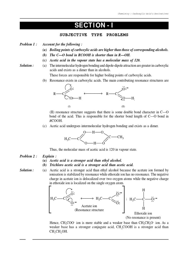 Carboxylic Acid & Derivatives-02 - Solved Problems | PDF | Carboxylic ... Carboxylic Acid & Derivatives-02 - Solved Problems | PDF | Carboxylic ...