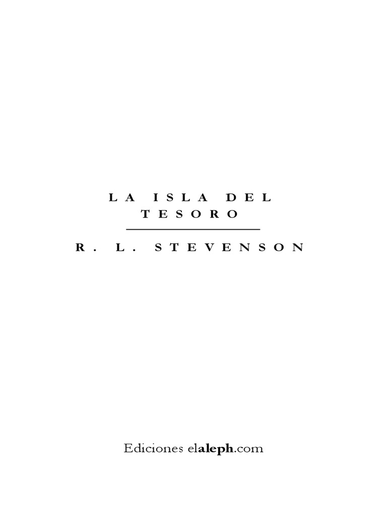 Robert Stevenson - La Isla | PDF | Isla del tesoro
