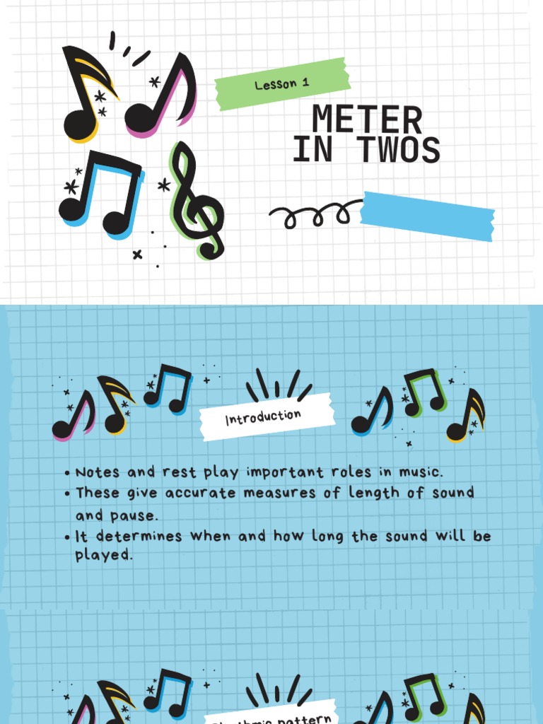 Music 4 Lesson 1 | PDF | Rhythm | Rhythm And Meter