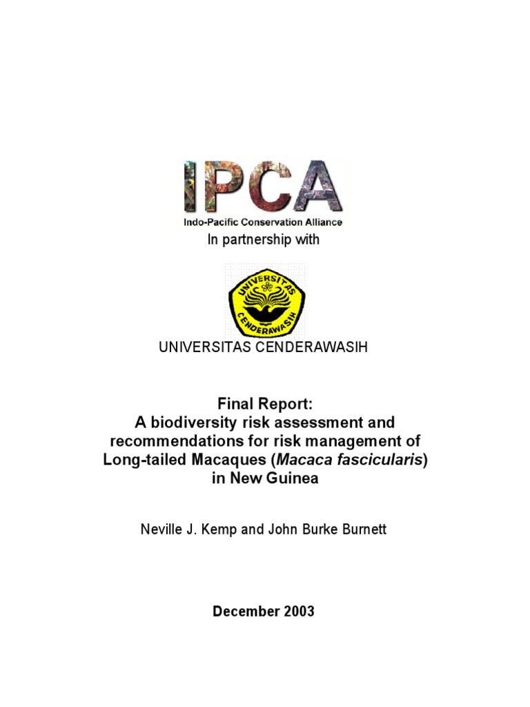 A Biodiversity Risk Assessment and in New Gunea | PDF | Natural Environment