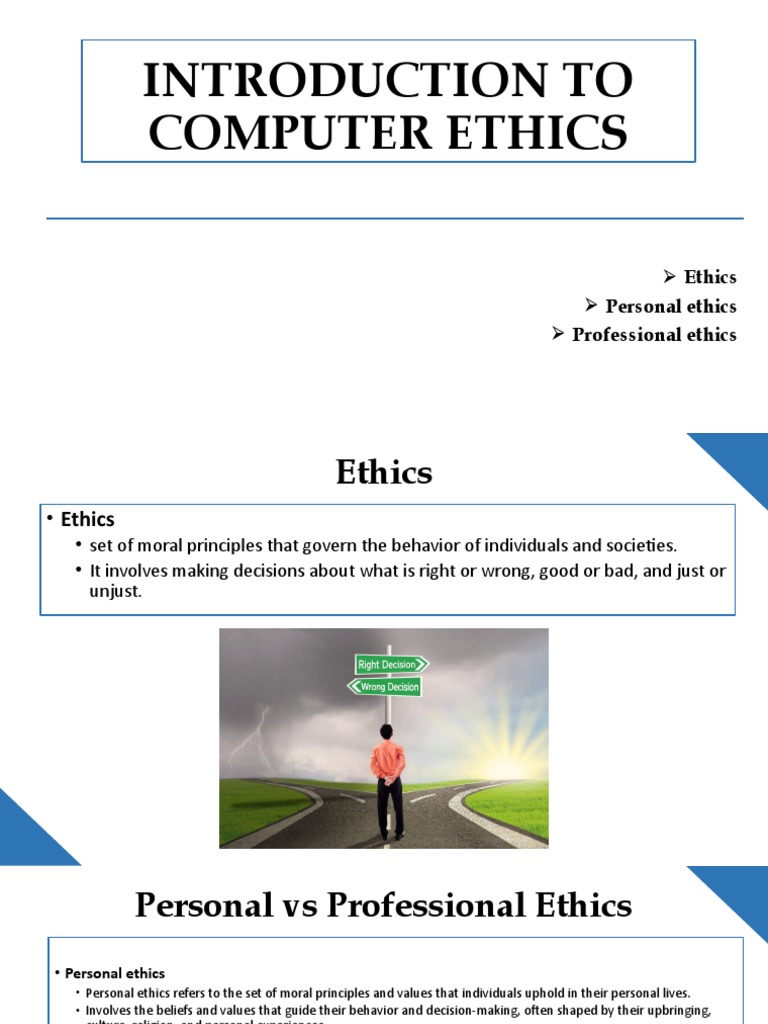 Introduction To Personal and Professional Ethics | PDF