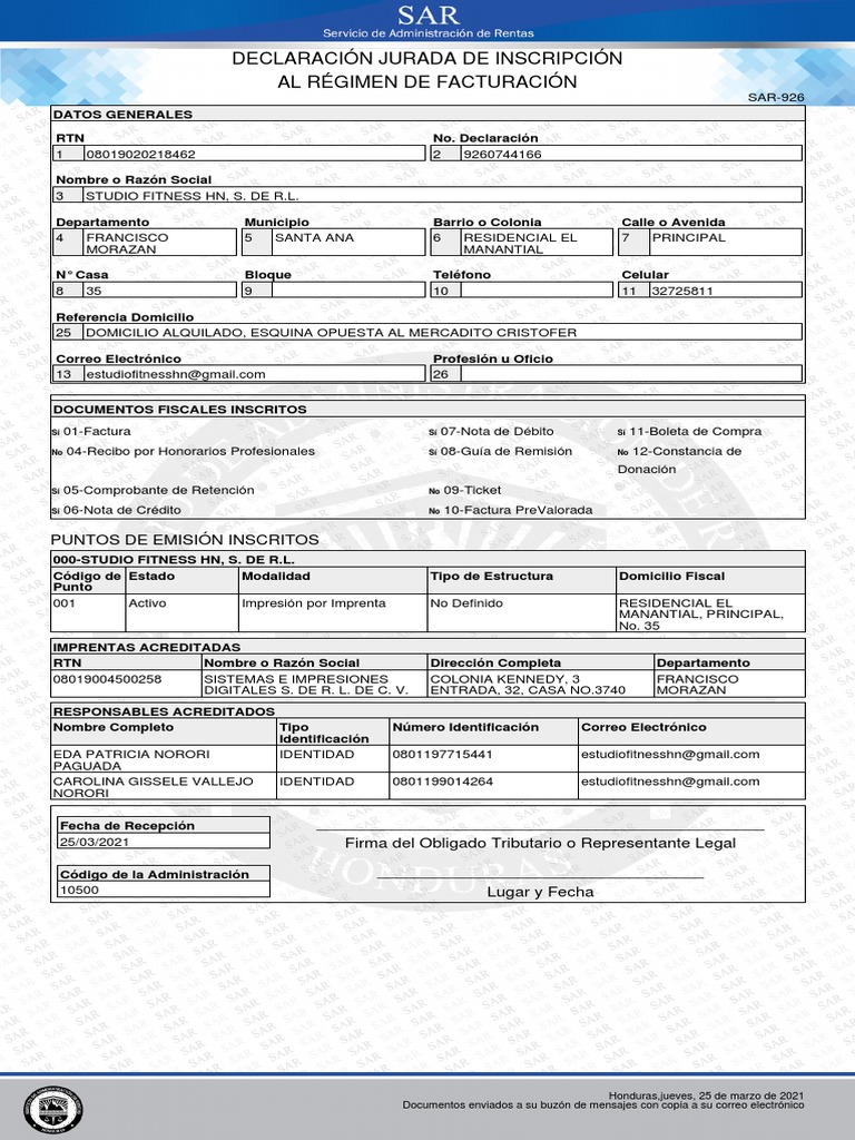 Inscripcion | PDF | Industrias de servicio