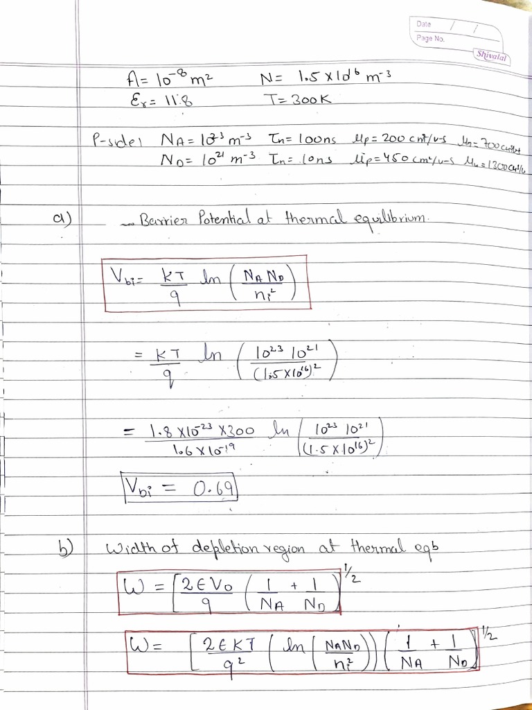 Electronics Formula Sheet | PDF