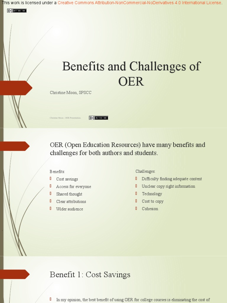 OER Presentation | PDF | Communication