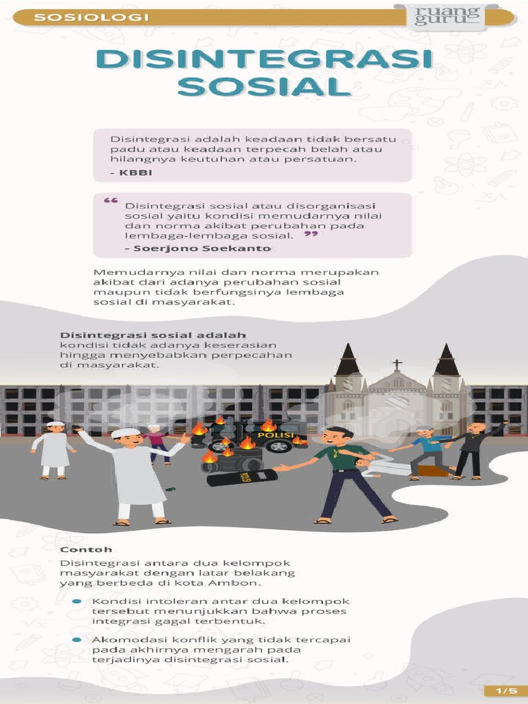 Disintegrasi Sosial | PDF
