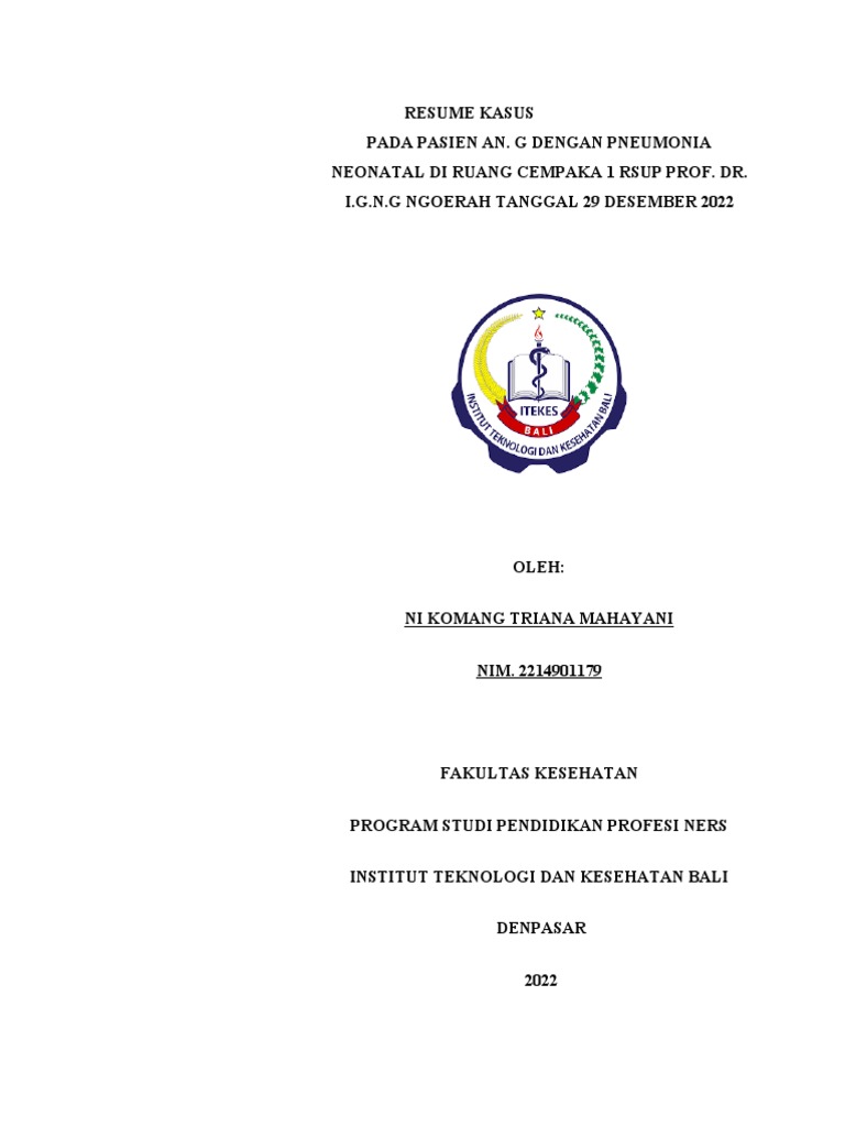 RESUME KASUS - Cempaka 1 | PDF | Kesehatan Holistik | Sains & Matematika