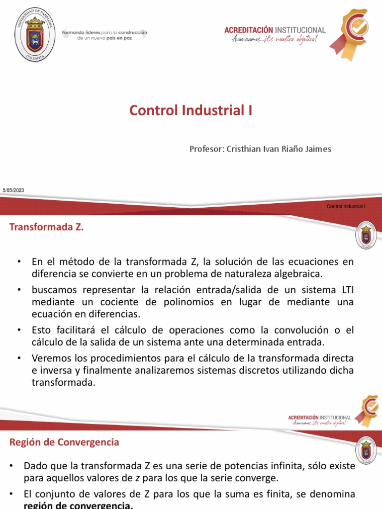 12 Transformada Z Inversa 2023 1 | PDF | Álgebra | Funciones y mapeos