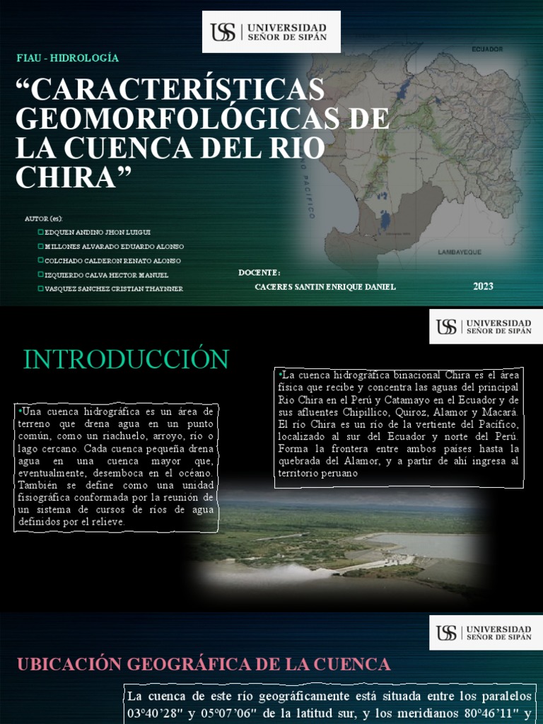 Cuenca Rio Chira - Diapositivas | PDF | Cuenca de drenaje | Río