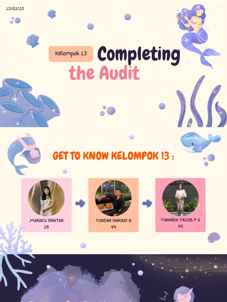 Kelompok 13 Audit - Completing The Audit | PDF