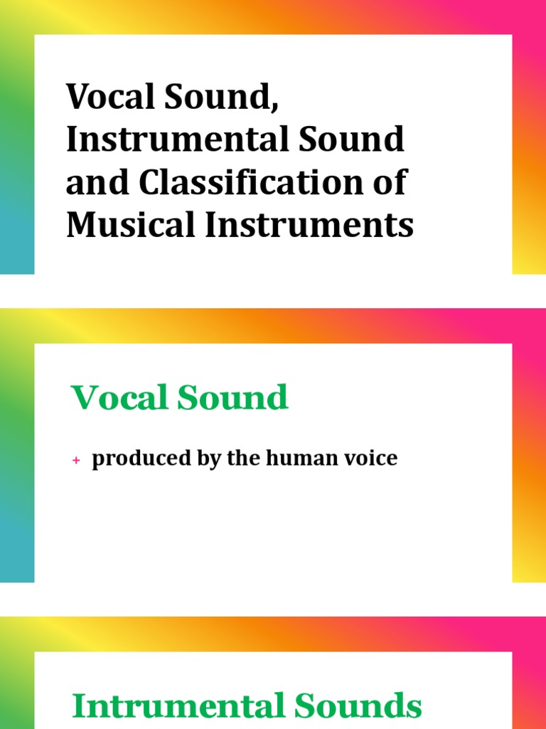 Types of Musical Performances and Instruments | PDF | Language Arts ...