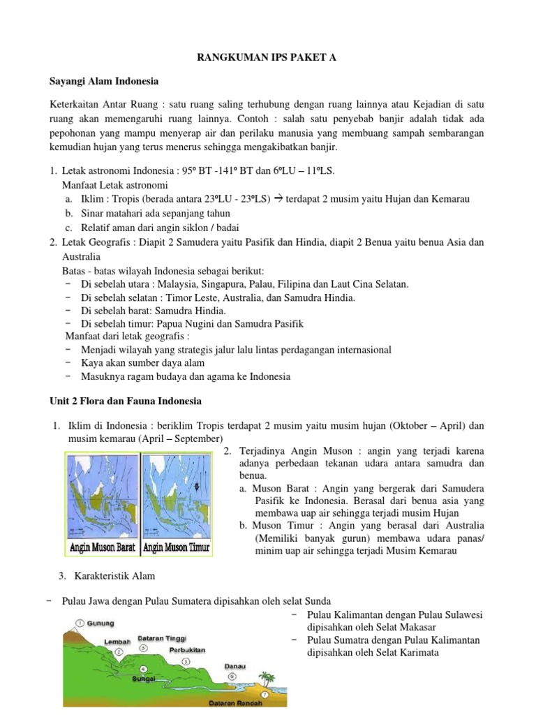 Ringkasan Ips Materi Paket A | PDF