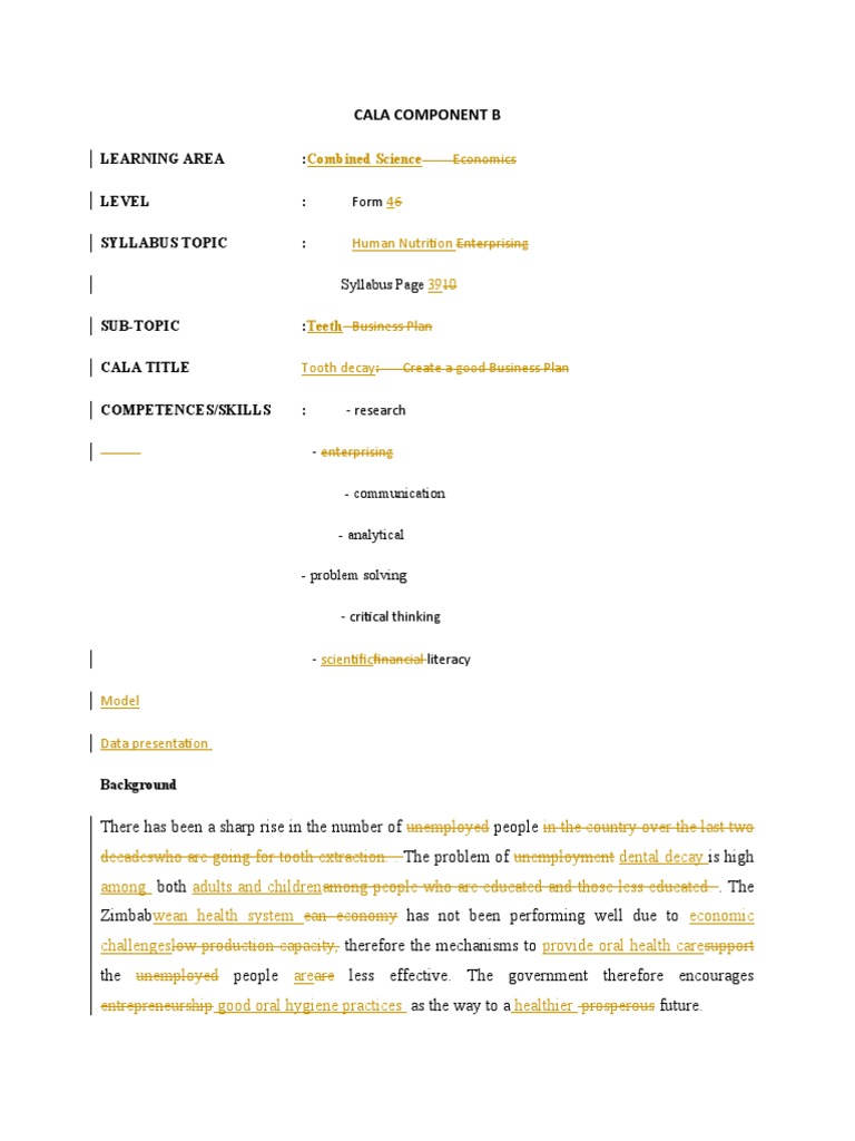 Combined Science o Level Cala Component B 2022 | PDF | Dentistry | Literacy