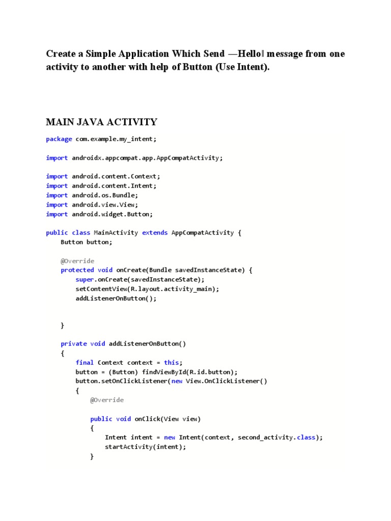 Assignment 02 SET A Program 02 Done | PDF | Android (Operating System) | Application Software