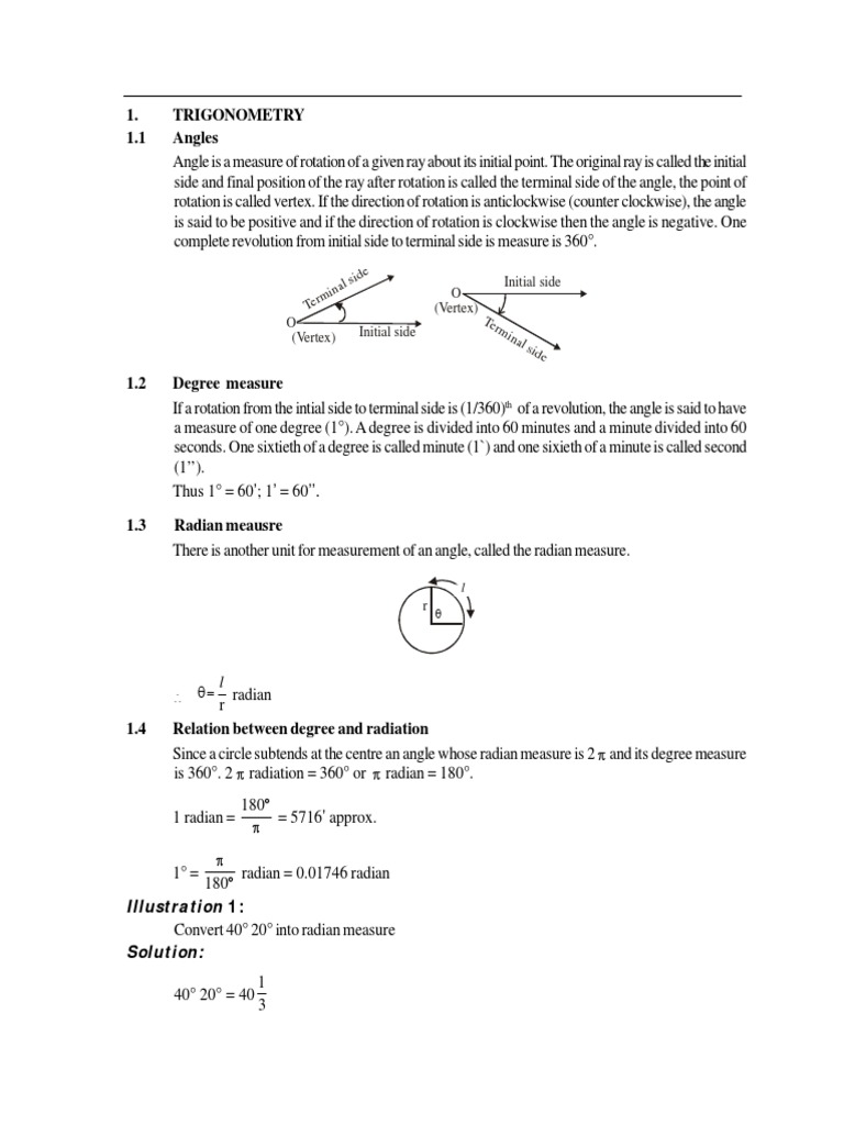 1-Basic Mathematics-01-Theory | PDF | Numbers | Angle