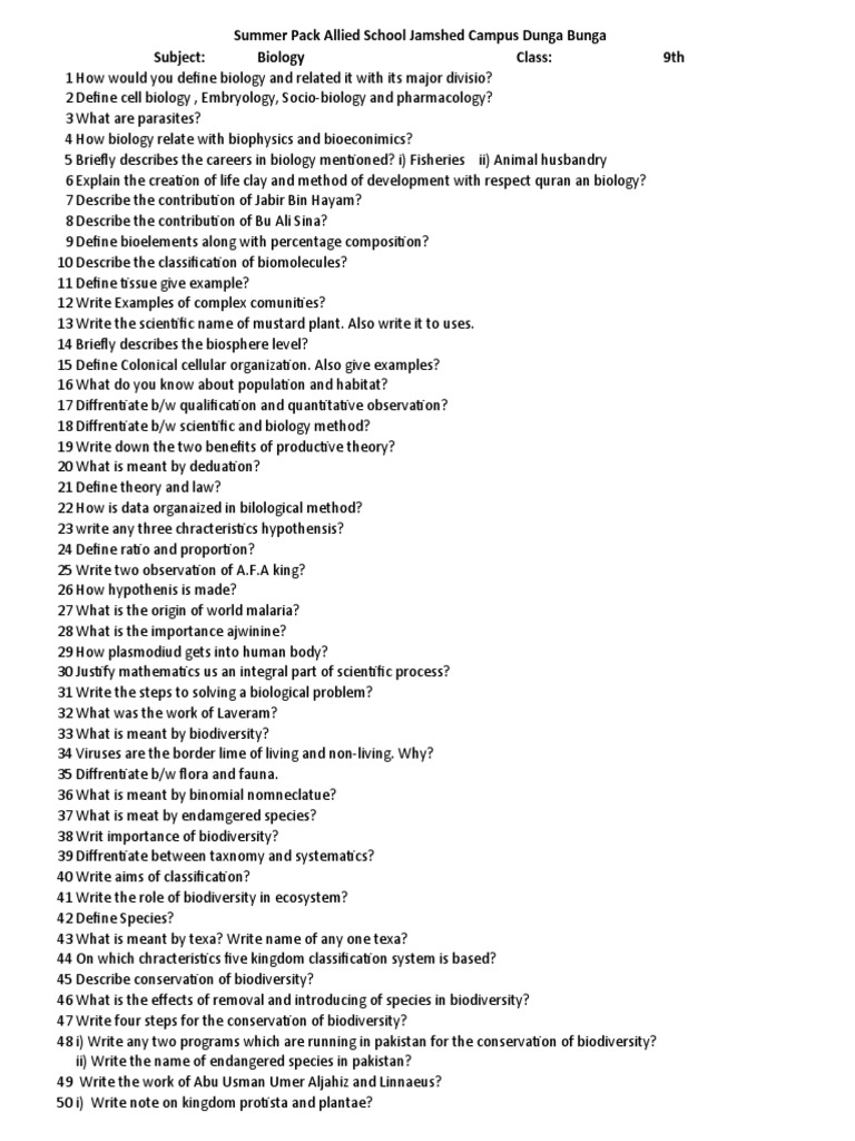Defining Bioelements in 9th Grade Biology | PDF | Periodic Table ...