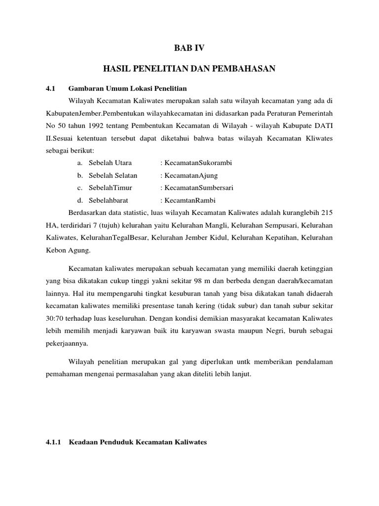 BAB IV Data Demografi | PDF