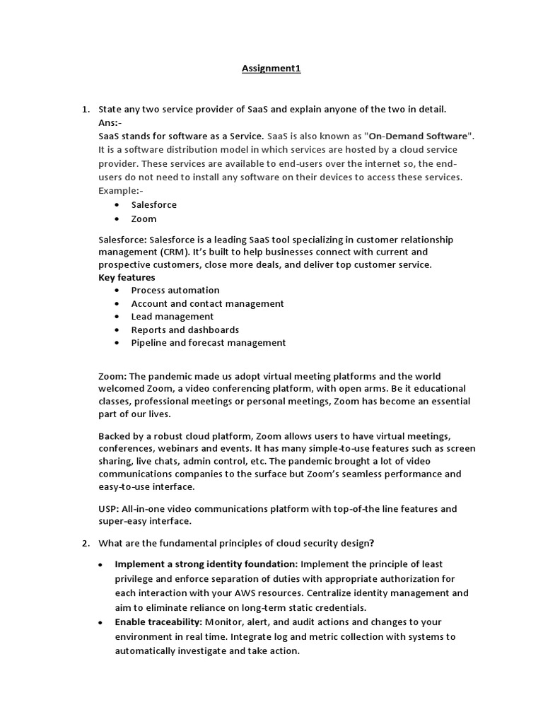 Cloud Assignment | PDF | Cloud Computing | Information Security Cloud Assignment | PDF | Cloud Computing | Information Security