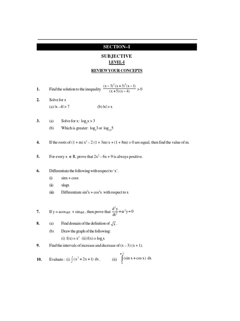 Basic Mathematics-03 - Exercise | PDF | Function (Mathematics) | Circle Basic Mathematics-03 - Exercise | PDF | Function (Mathematics) | Circle