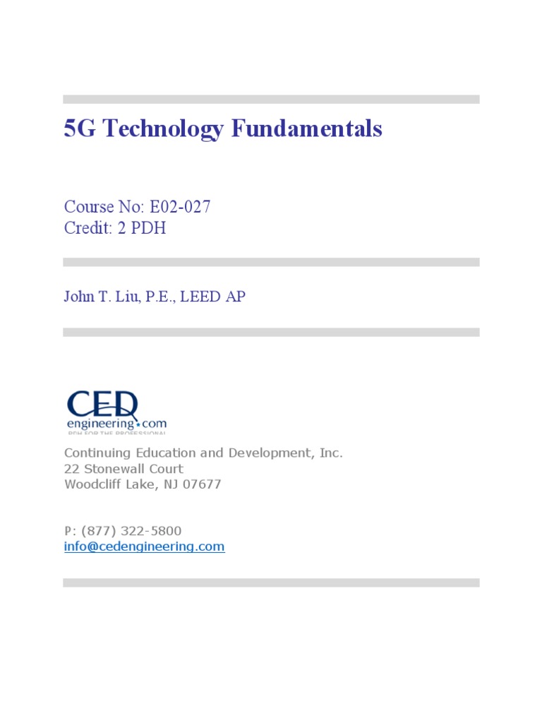 5g Technology Fundamentals Pdf Extremely High Frequency Mimo 