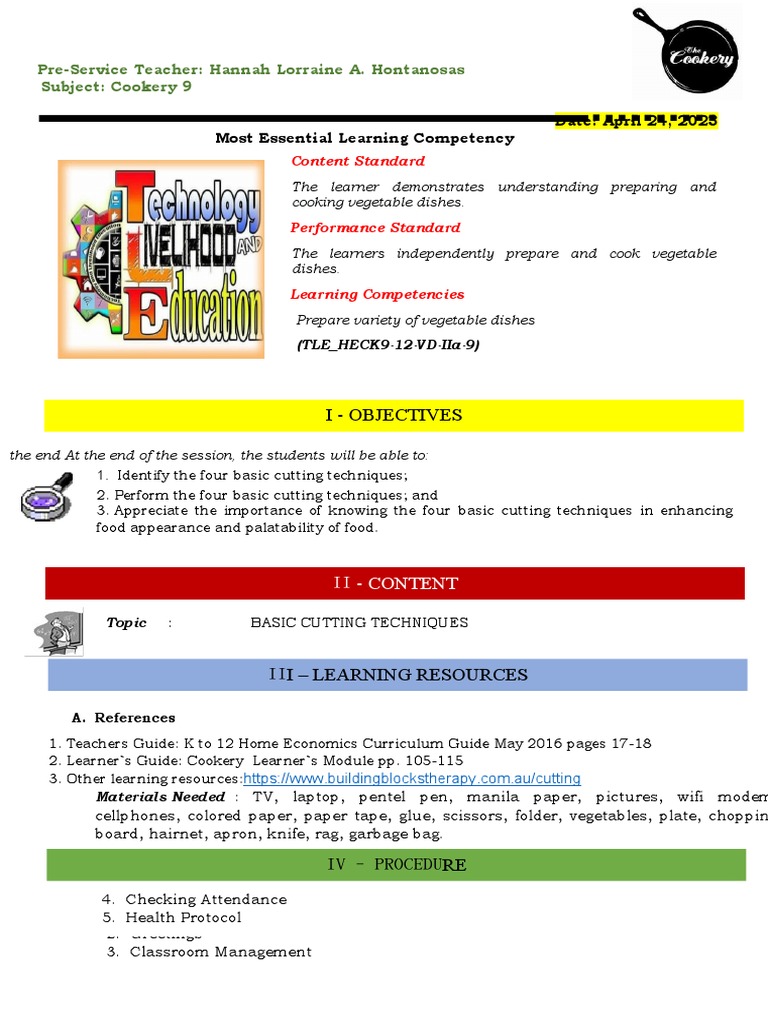 Grand Demo: Basic Cutting Techniques | PDF | Teachers | Learning