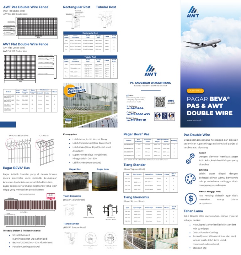 AWT - 03 - 23 - Trifold Brosur Beva Pas & AWT Double Wire | PDF | Building Materials | Machines