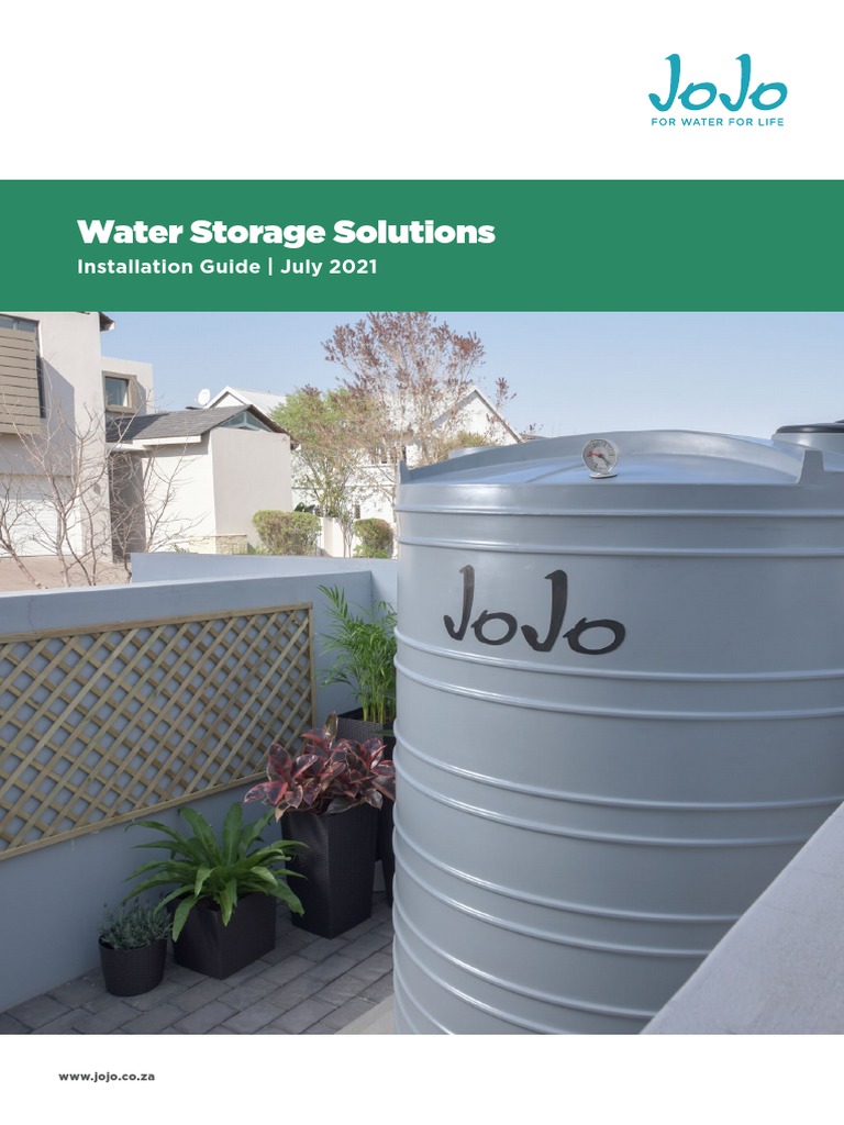 JOJO Water Storage Solutions Installation Guide - 29.07.21 | PDF | Pump ...