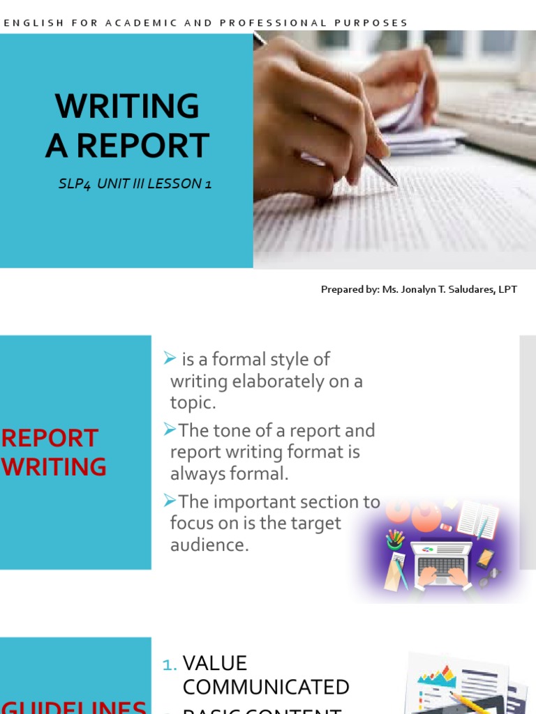 UNIT 3 Lesson 1 WRITING A REPORT | PDF | Abstract (Summary) | Statistics