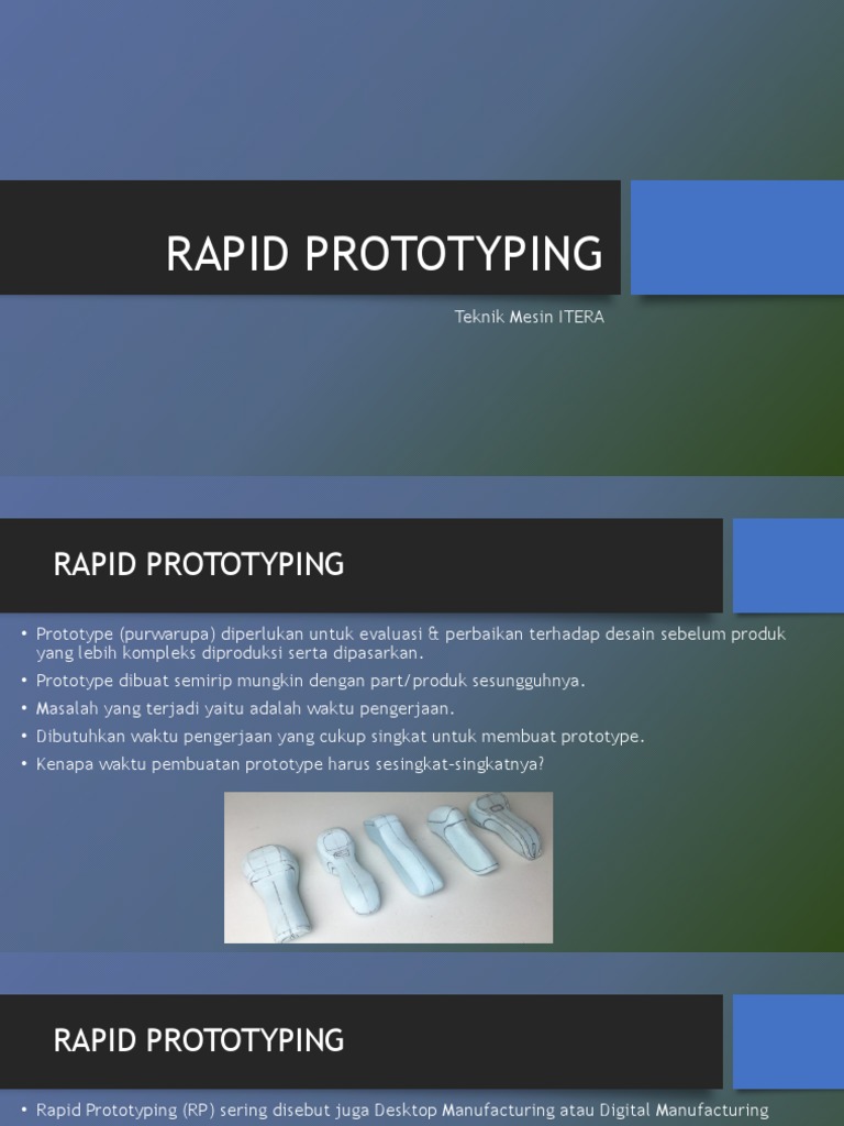 Rapid Prototyping: Teknik Mesin ITERA | PDF