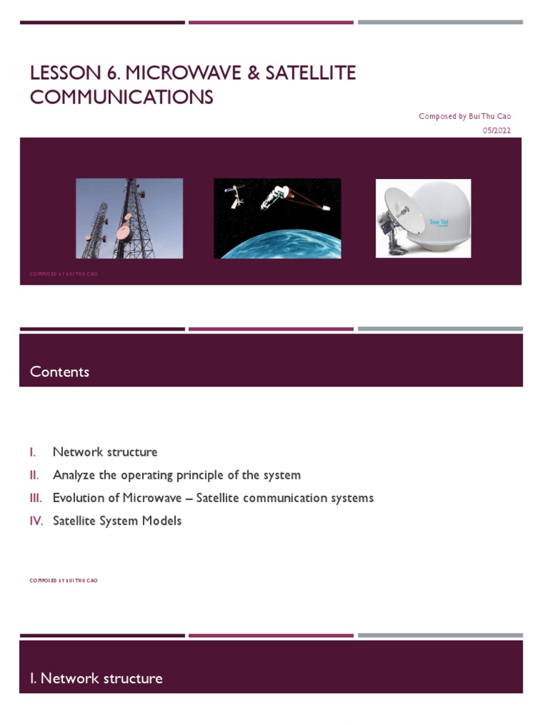 Lesson 6. Microwave and Satellite Communications - 2 | PDF
