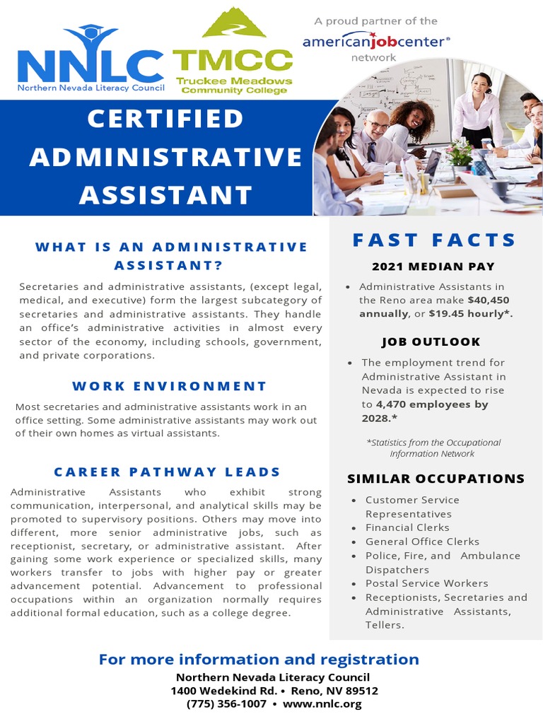 Administrative Assistant 2021-22 | PDF | Secretary | Literacy