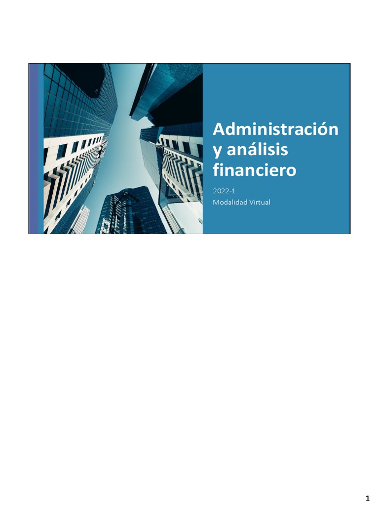 22-1 1er - Administración y Análisis Financiero ESTUDIAR Alumnos | PDF ...