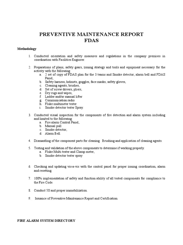 Maintenance Report | Download Free PDF | Manufactured Goods | Equipment