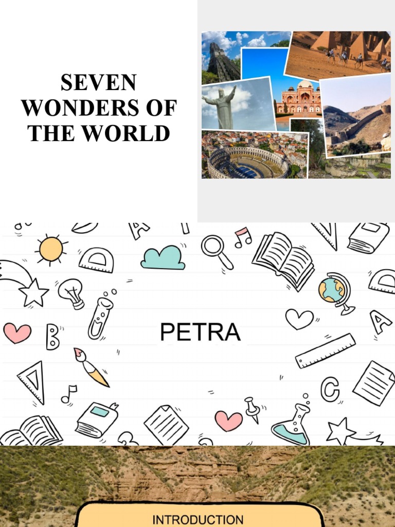 Seven Wonders of The World | PDF | Egyptian Pyramids | Ancient Egypt