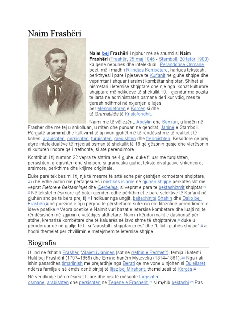 Naim Frashëri | PDF