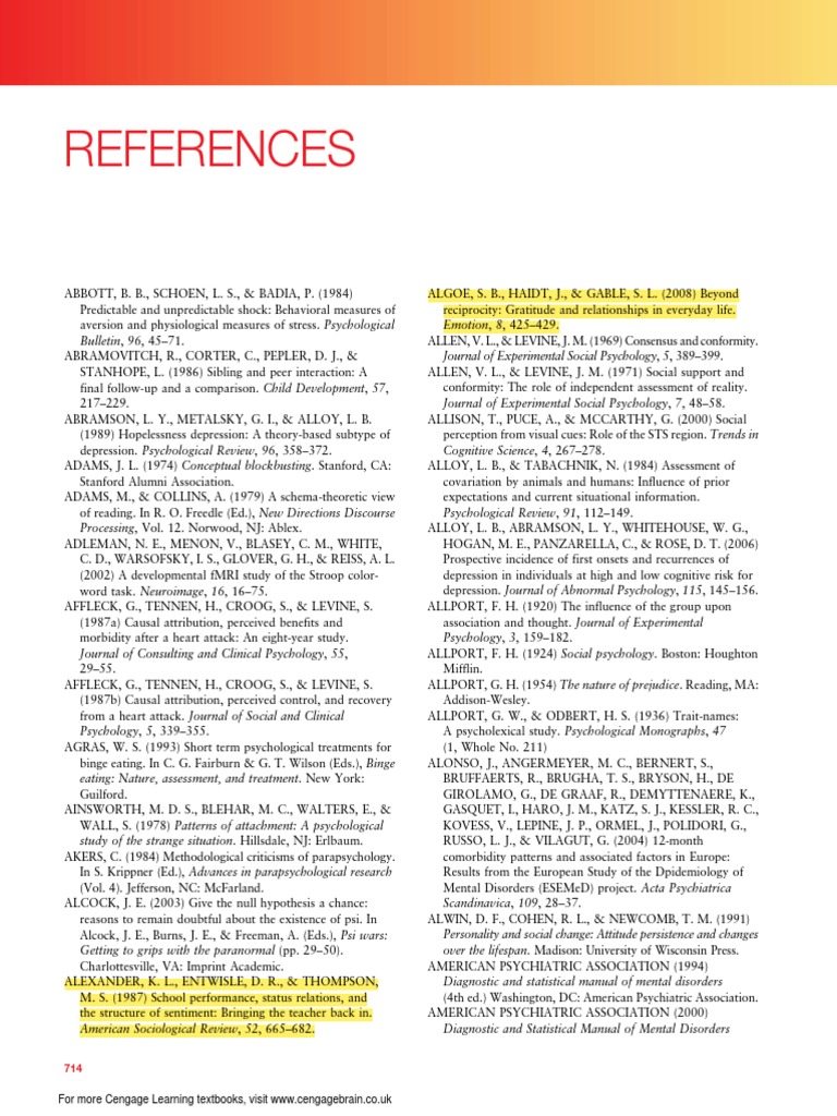 Atkinson & Shiffrin References | PDF | Psychology | Mental Disorder