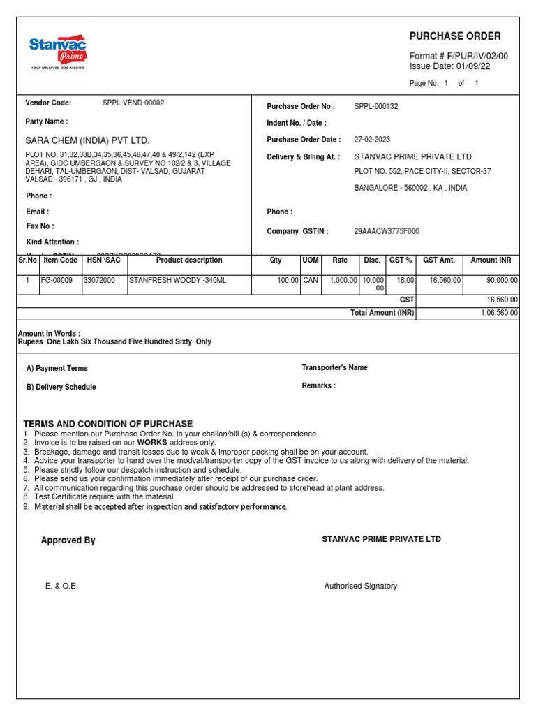 Purchase Order Confirmation Report | PDF | Economy Of India | Service ...