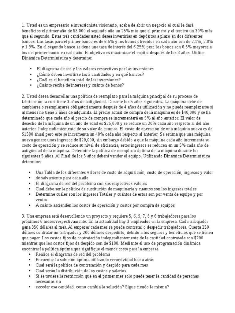 Ejercicios DD | Descargar gratis PDF | Bancos | Economias